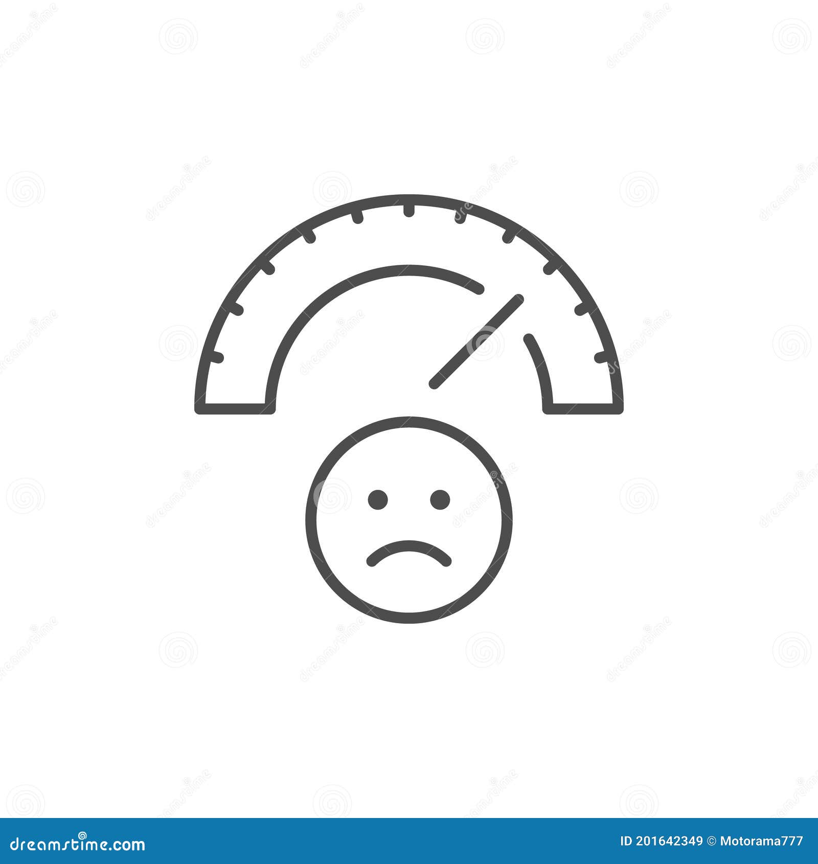 Negative Emotion Line Outline Icon Stock Vector - Illustration of ...