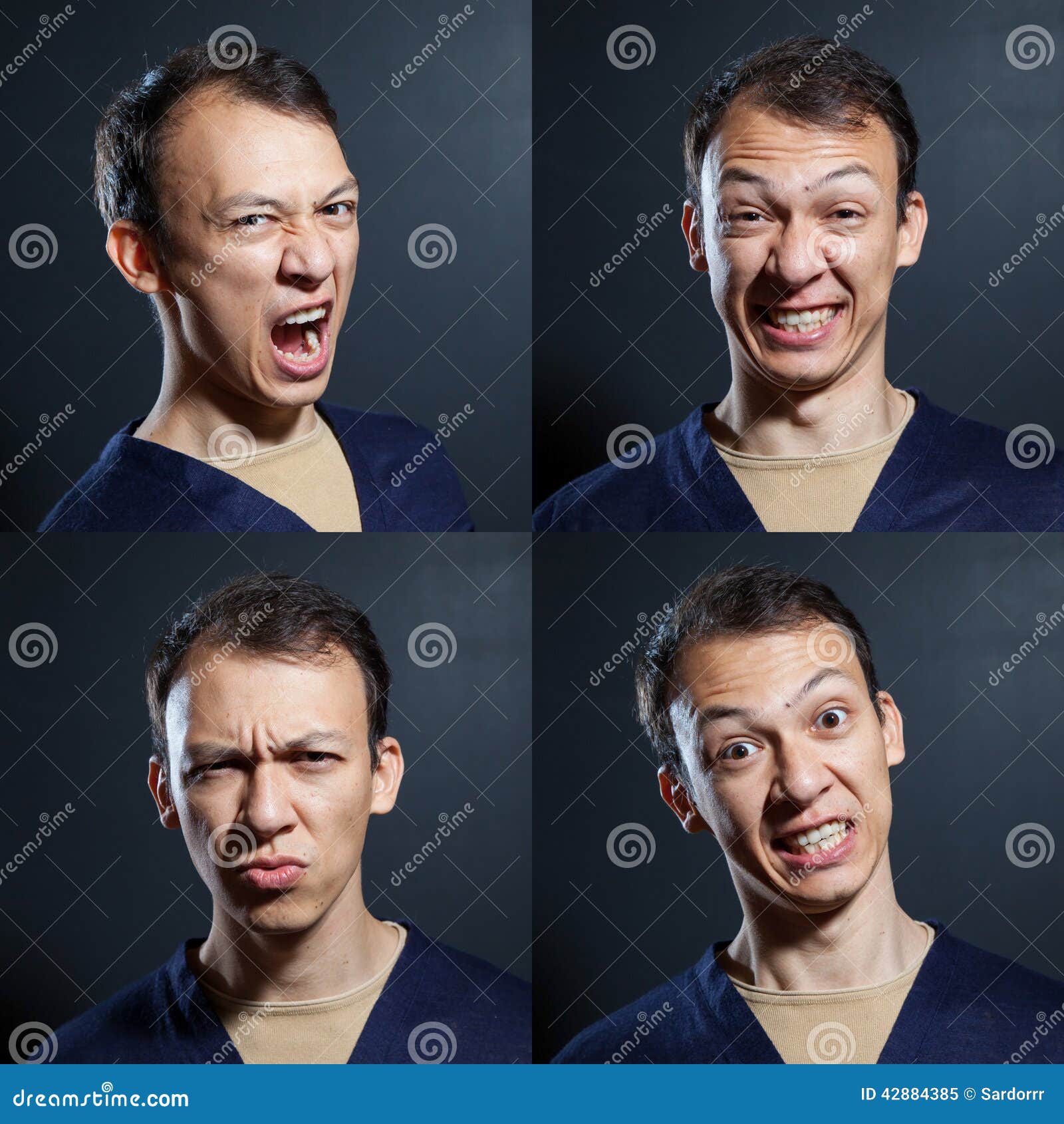 Negative emotions man stock image. Image of expressive - 42884385