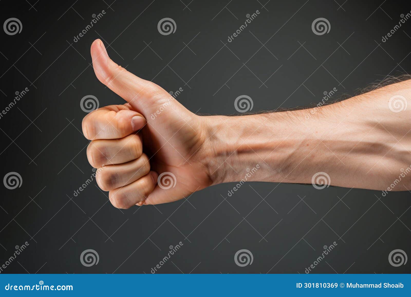 Negative Expression Hand Showing Thumb Down, Disapproval, Rejection ...