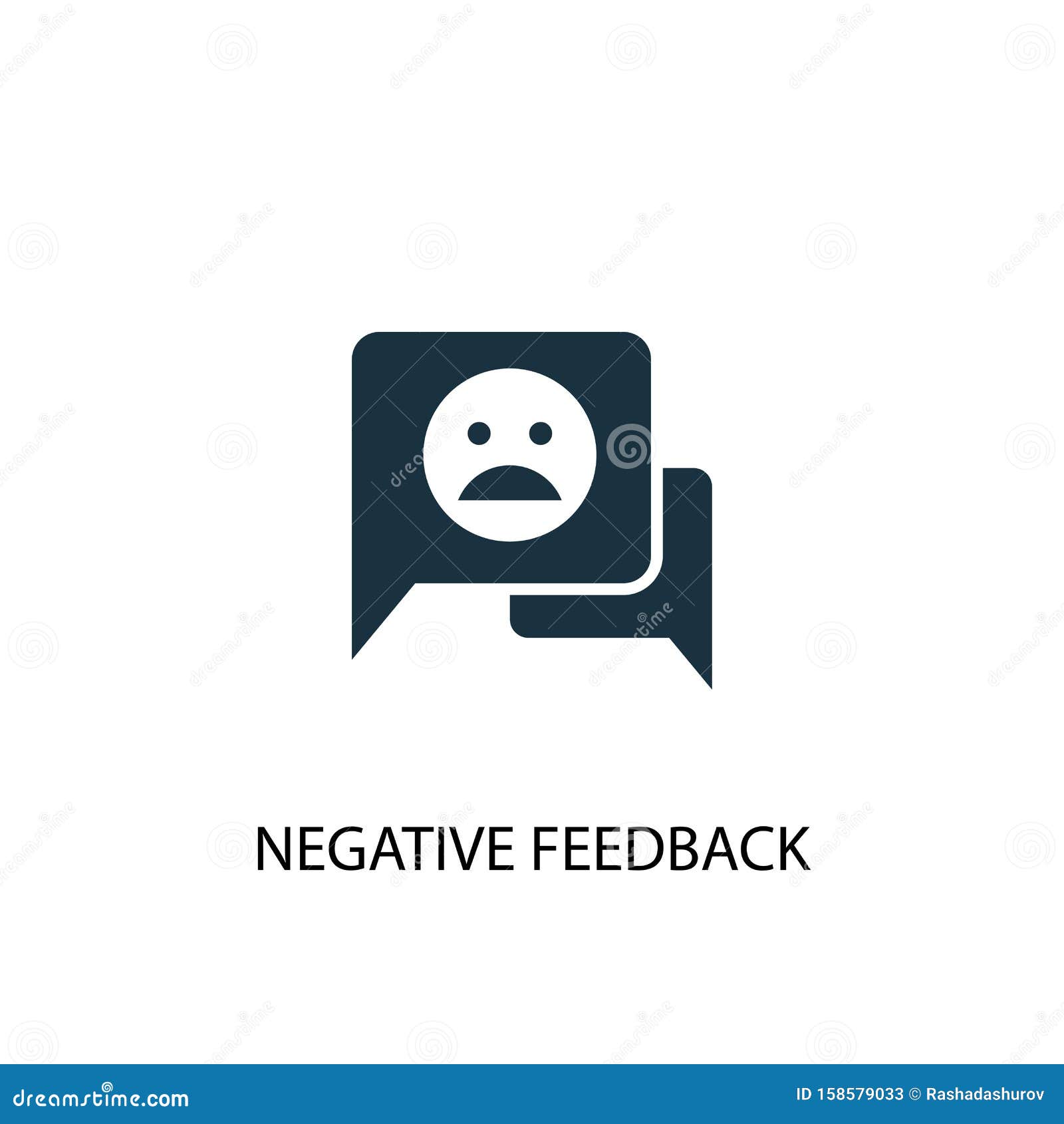 Negative Feedback Icon. Simple Element Stock Vector - Illustration of ... Negative Feedback Icon. Simple Element Stock Vector - Illustration of ...