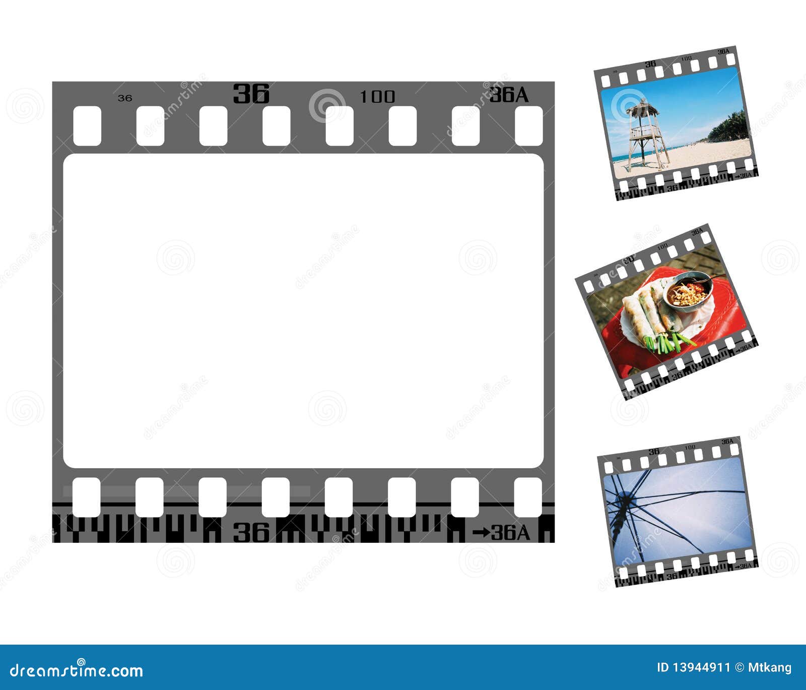 Negative film frame stock image. Image of filmstrip, isolated - 13944911