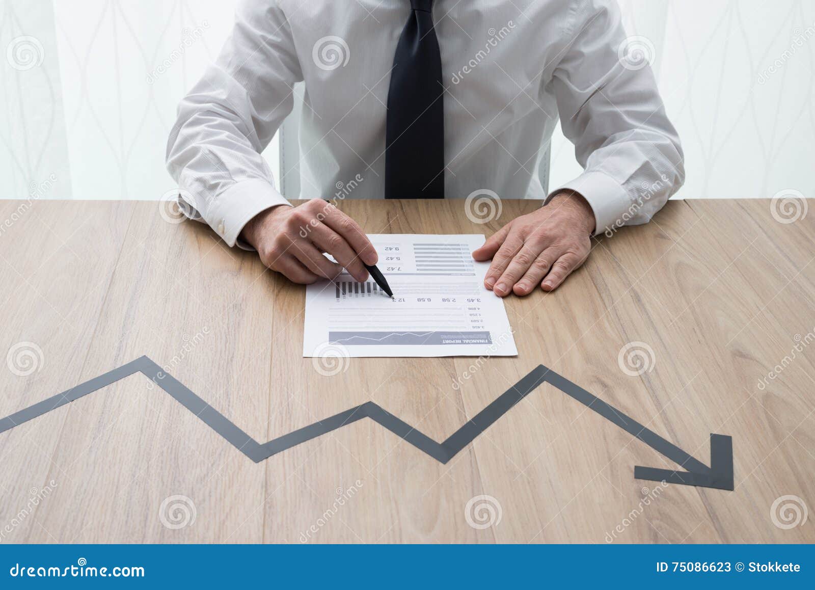 Negative financial chart stock image. Image of consultant - 75086623