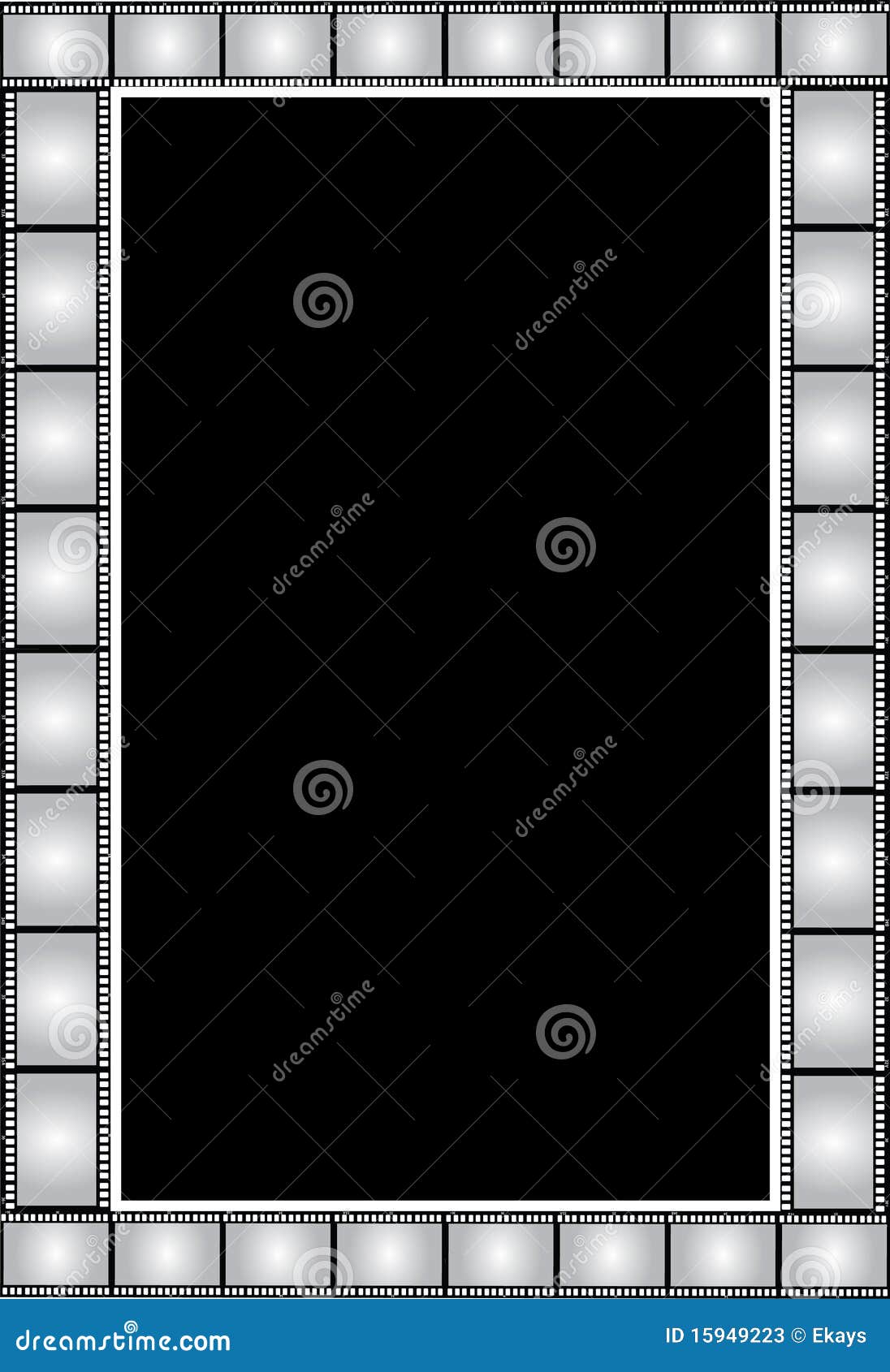 Negative Frame on the Outside with Black Space for Text in the Middle ...
