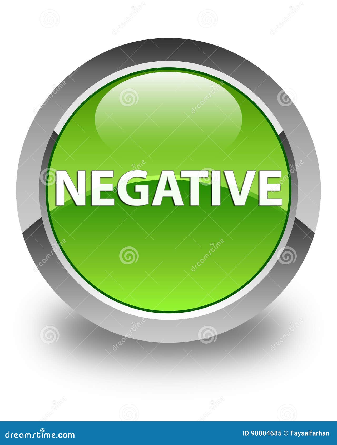 Negative Glossy Green Round Button Stock Illustration - Illustration of ...