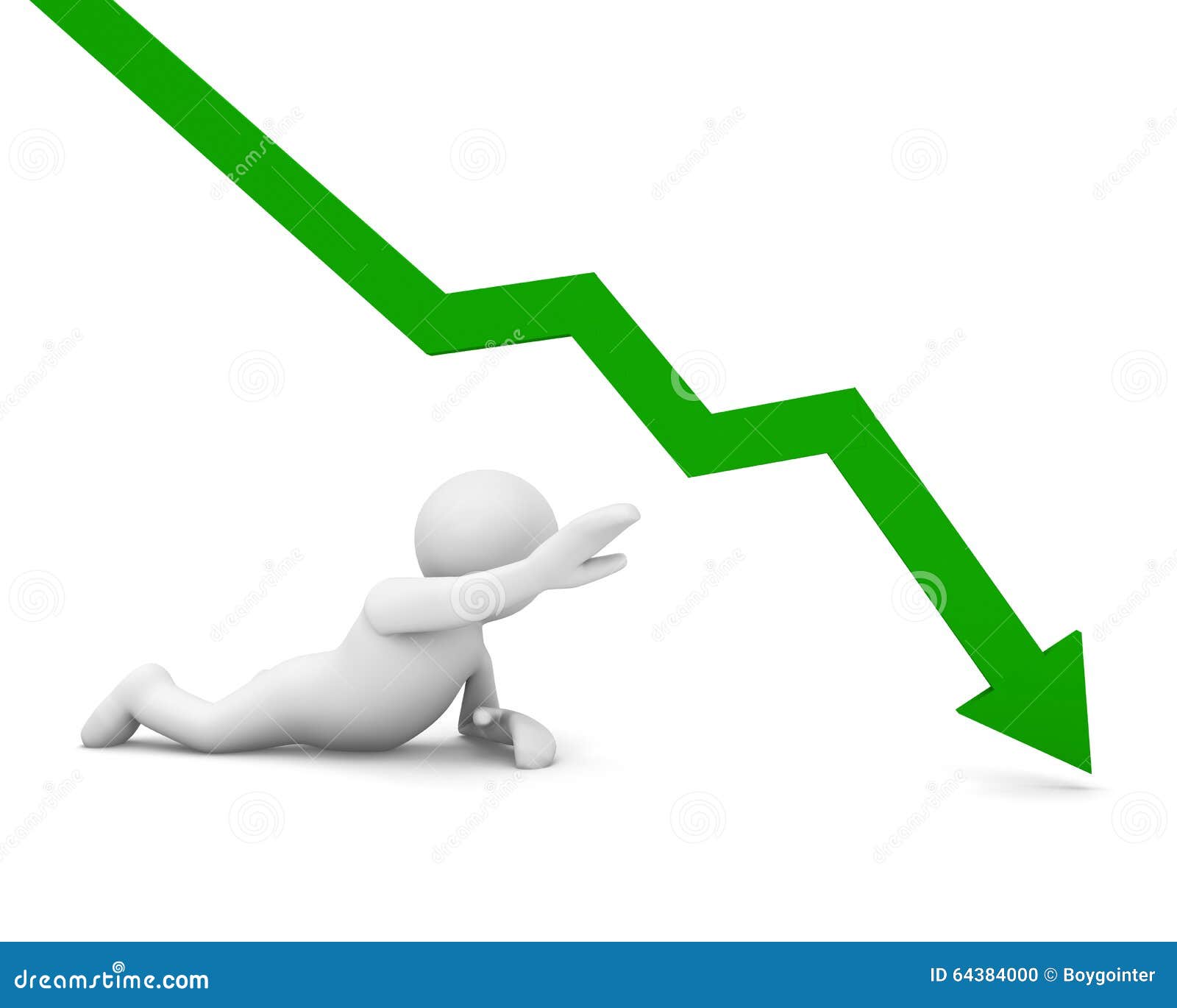 Negative graph stock illustration. Illustration of people - 64384000