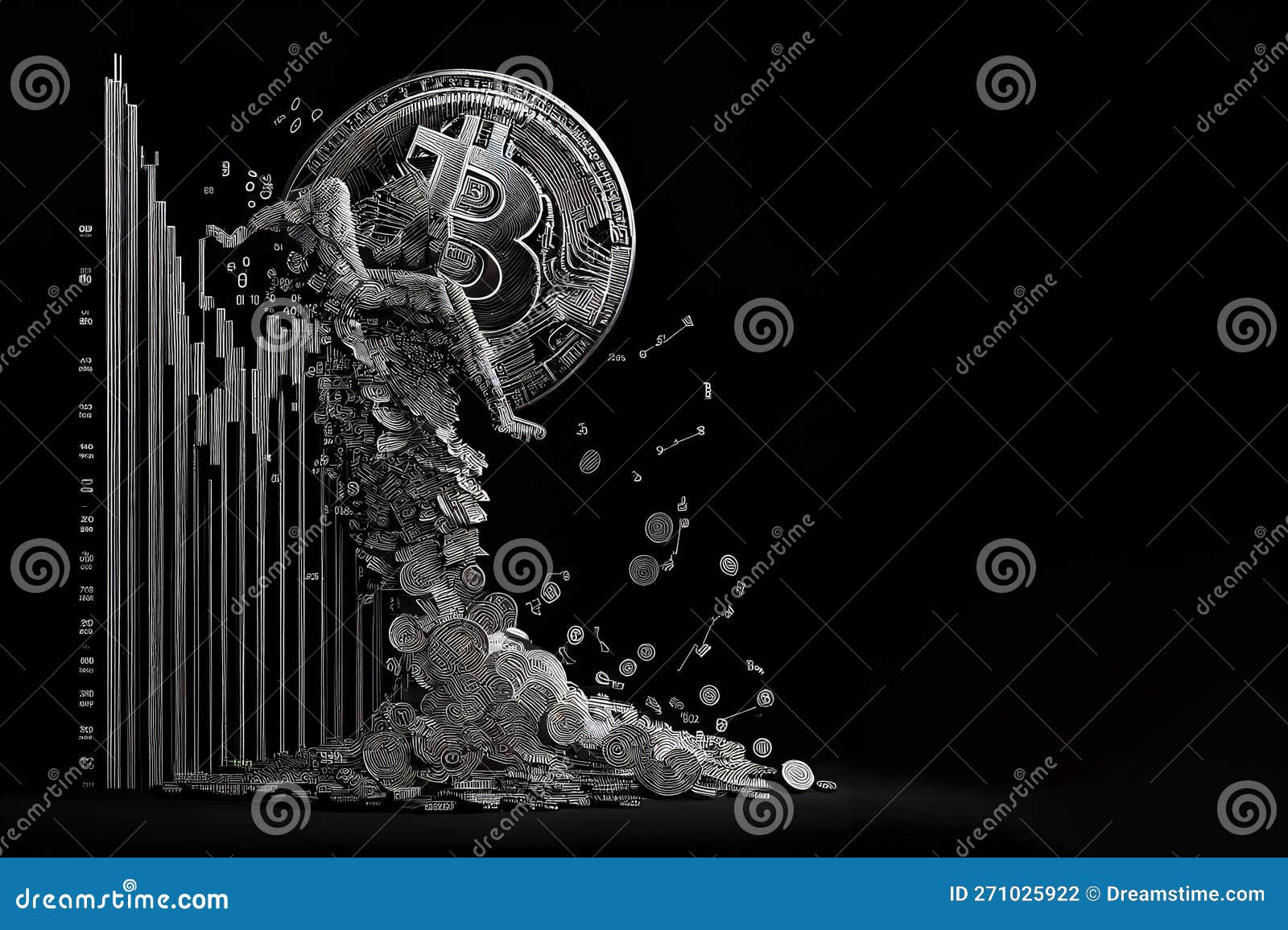 Negative Graph of Operations with Cryptocurrency Bitcoin in Financial ...