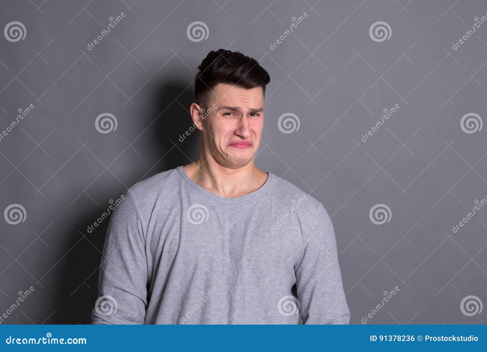 Negative Human Emotion, Man Expressing Disgust Stock Photo - Image of ...