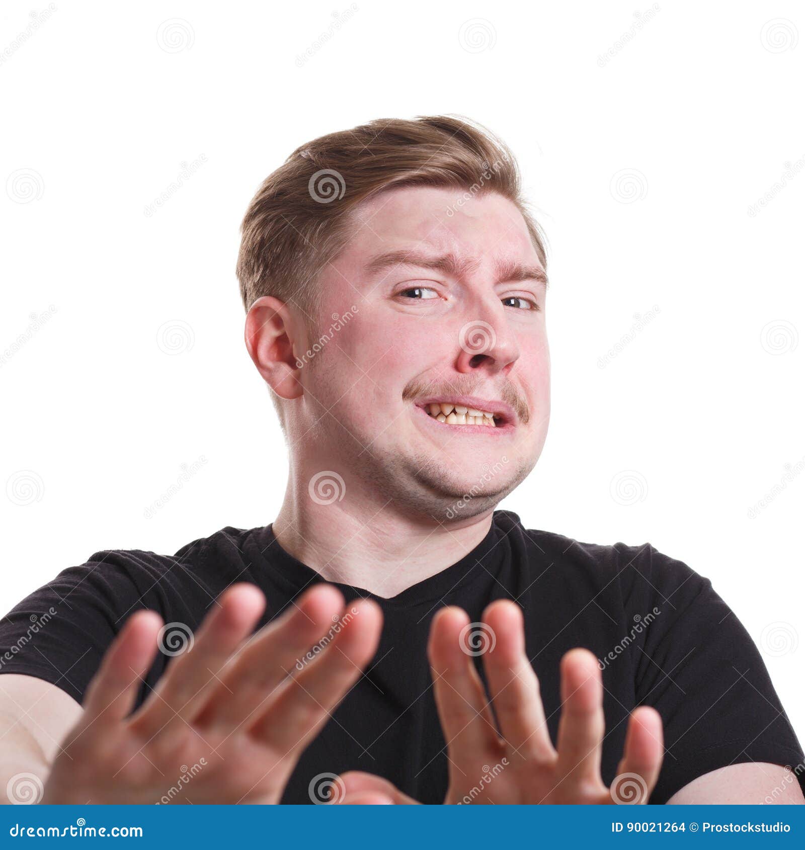 Irritation And Disgust On The Face Of An Adult Woman, Portrait On Grey ...