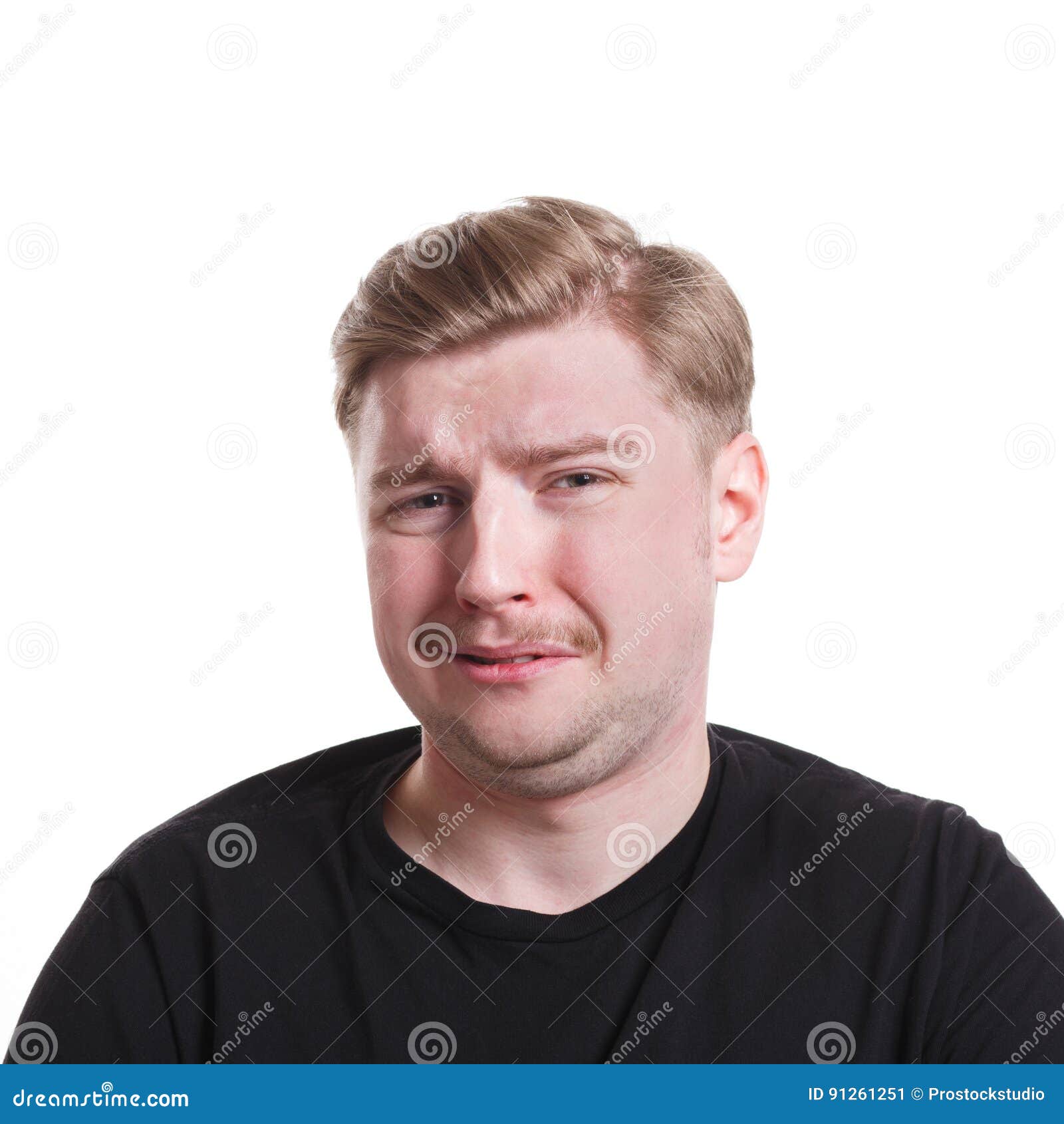 Negative Human Emotion, Man Expressing Disgust Stock Image - Image of ...