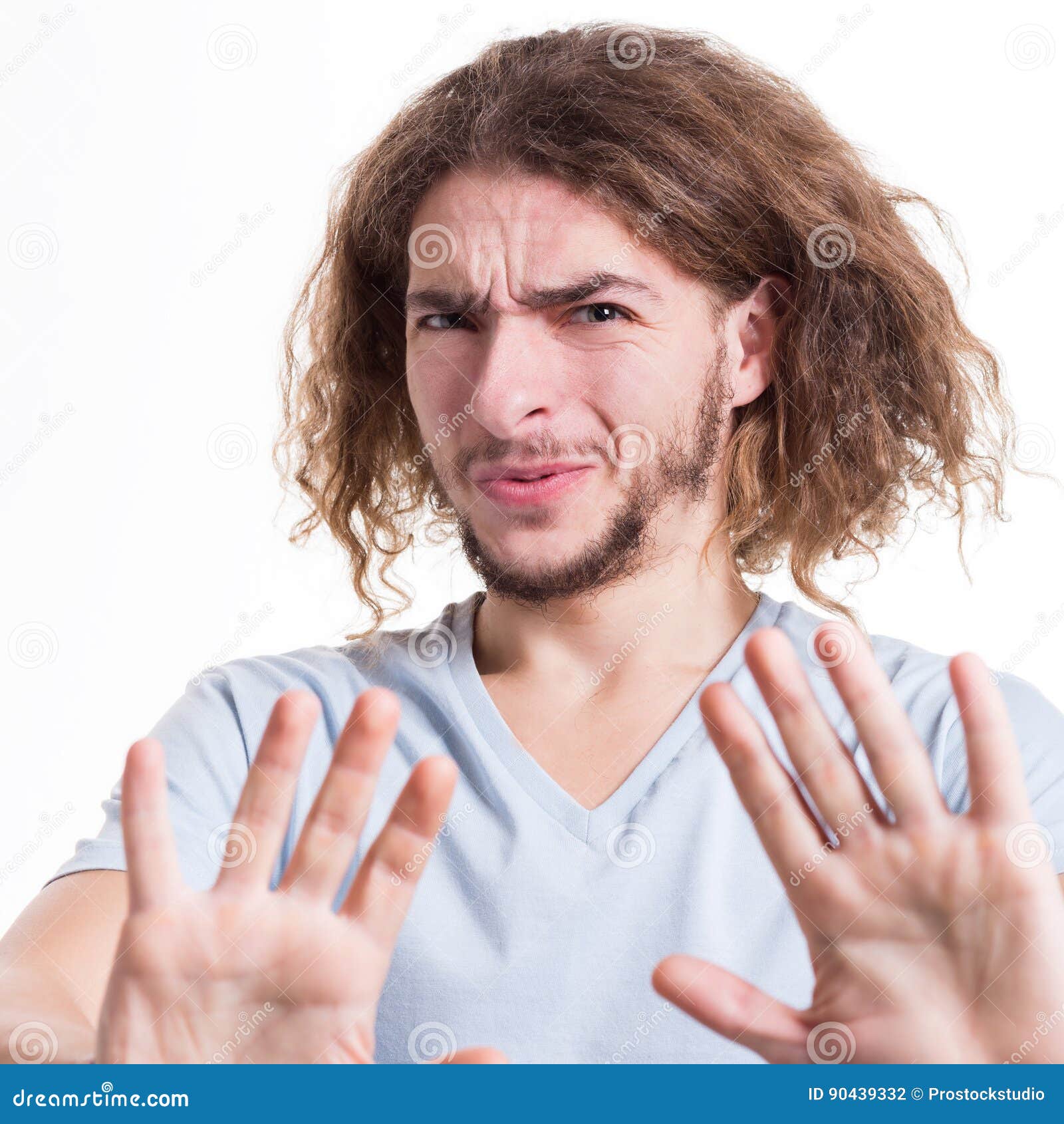 Negative Human Emotion, Man Expressing Disgust Stock Photo - Image of ...