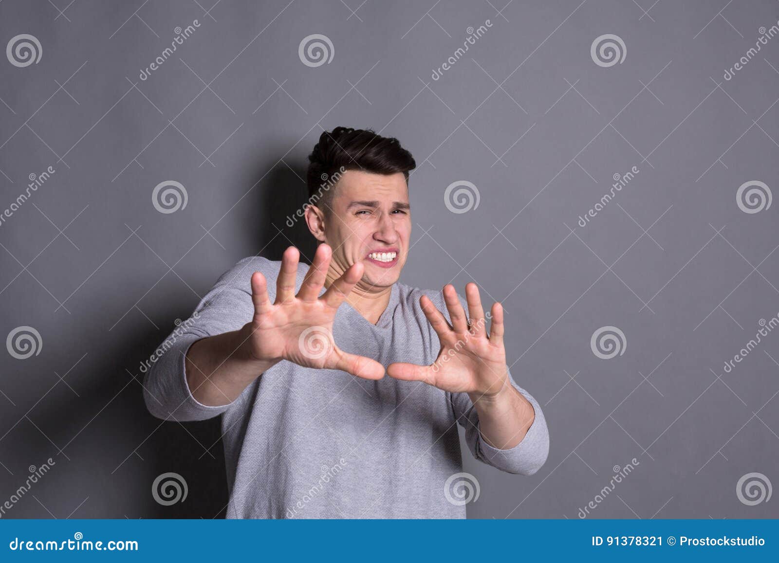 Negative Human Emotion, Man Expressing Disgust Stock Image - Image of ...