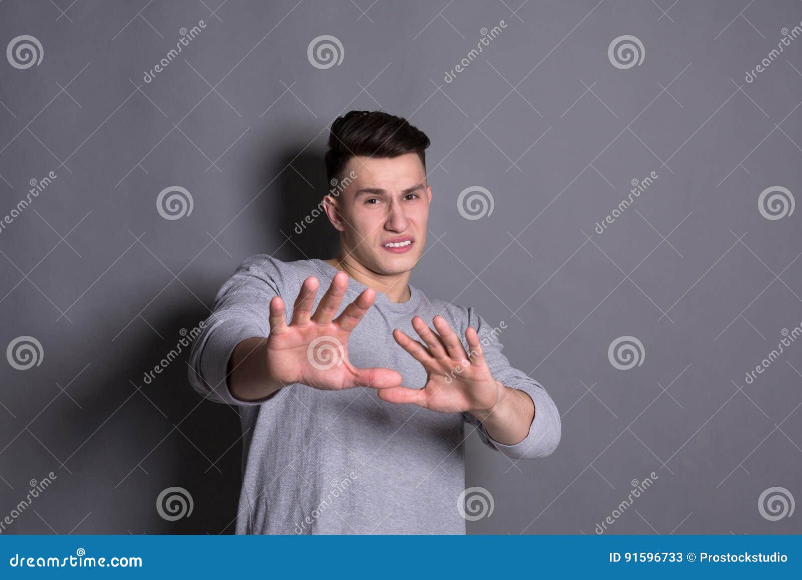 Negative Human Emotion, Man Expressing Disgust Stock Image - Image of ...