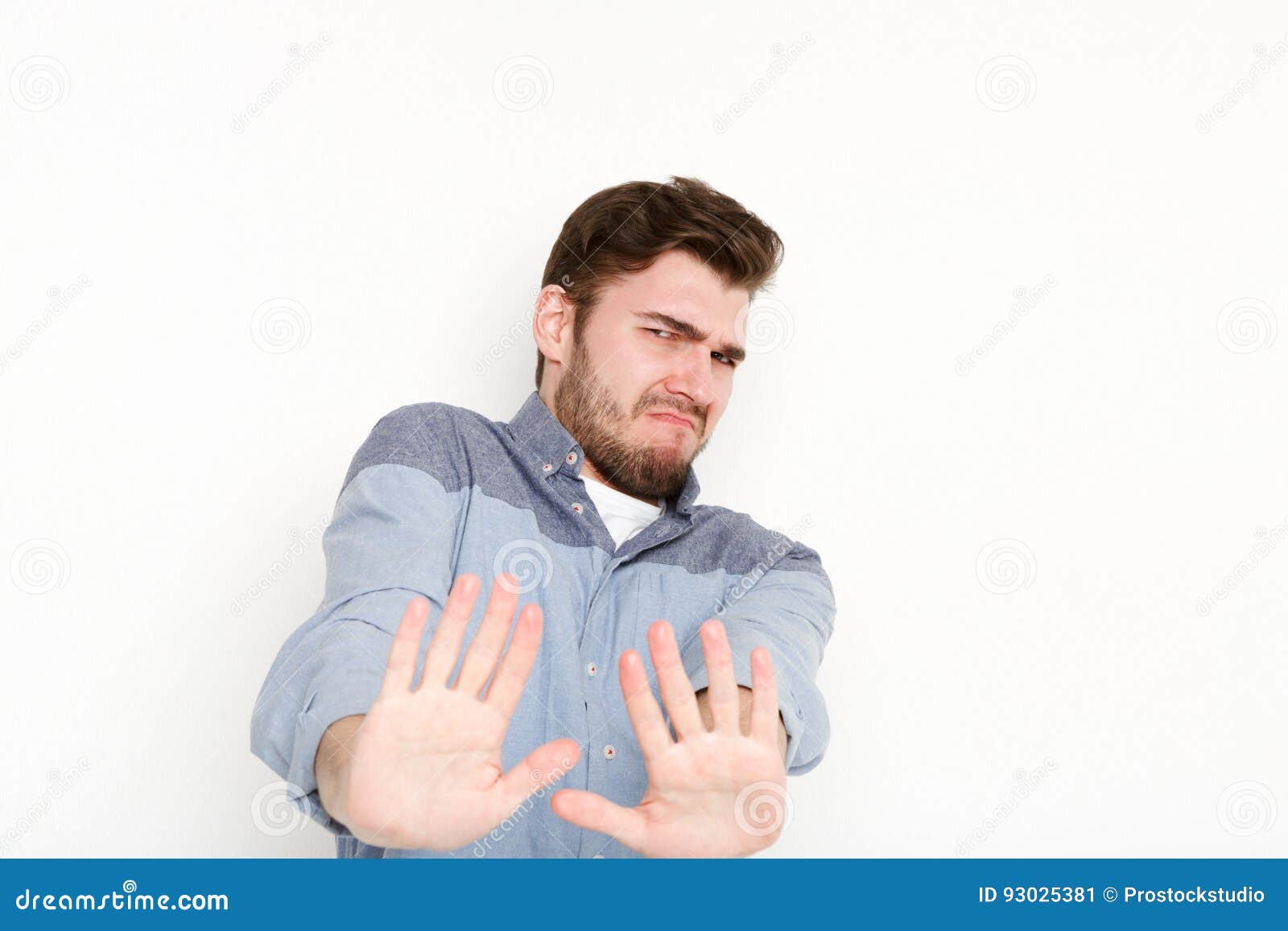 Negative Human Emotion, Man Expressing Disgust Stock Image - Image of ...