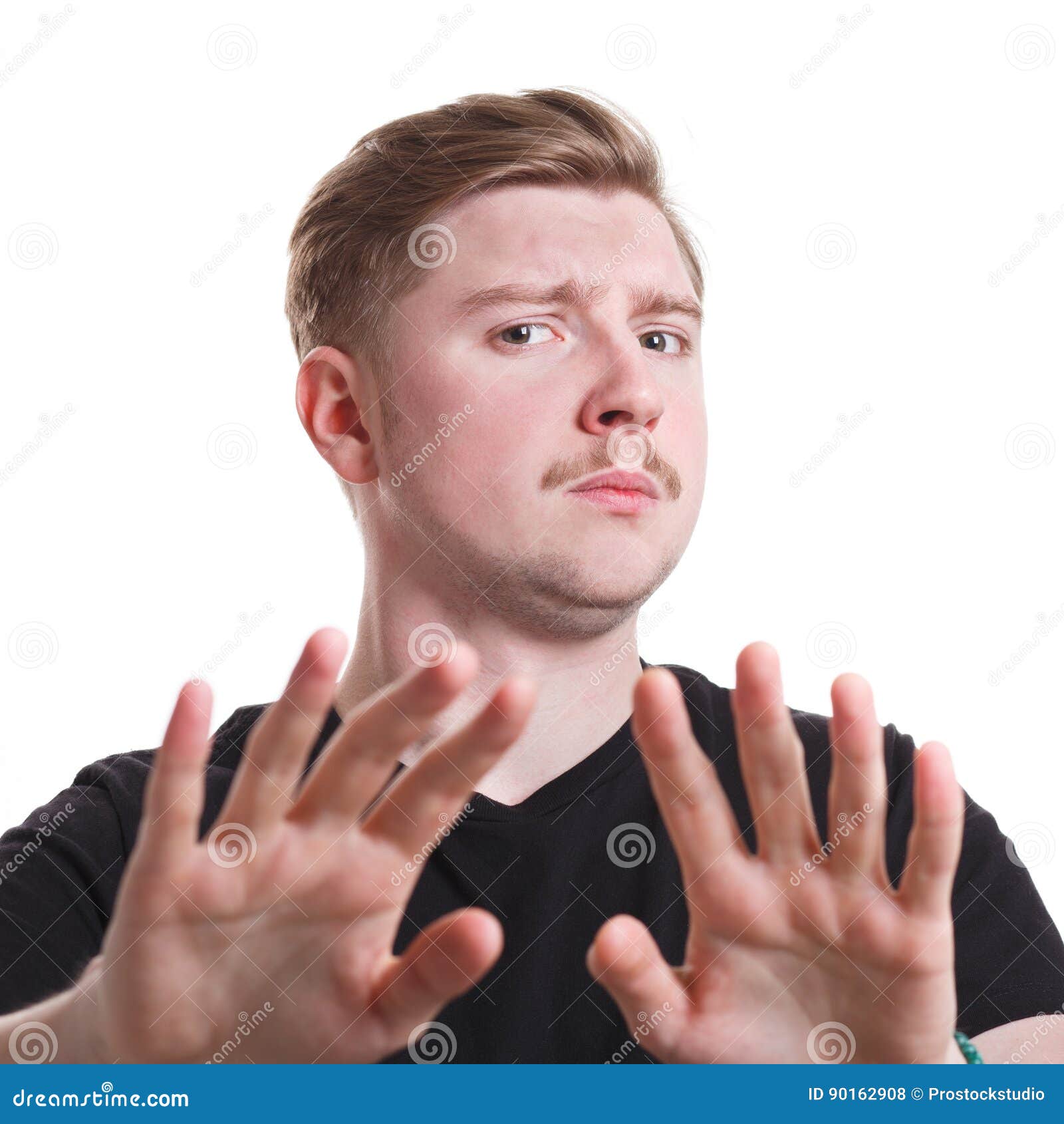 Negative Human Emotion, Man Expressing Disgust Stock Photo - Image of ...