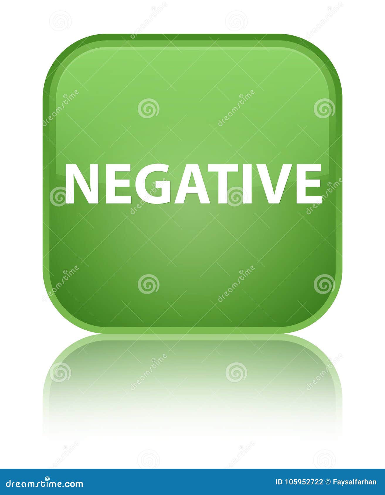 Negative Special Soft Green Square Button Stock Illustration ...