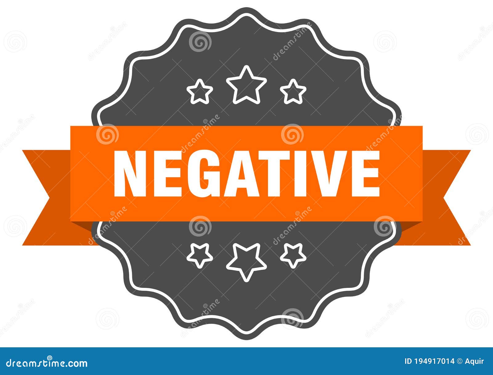 Negative label stock vector. Illustration of sign, vintage - 194917014