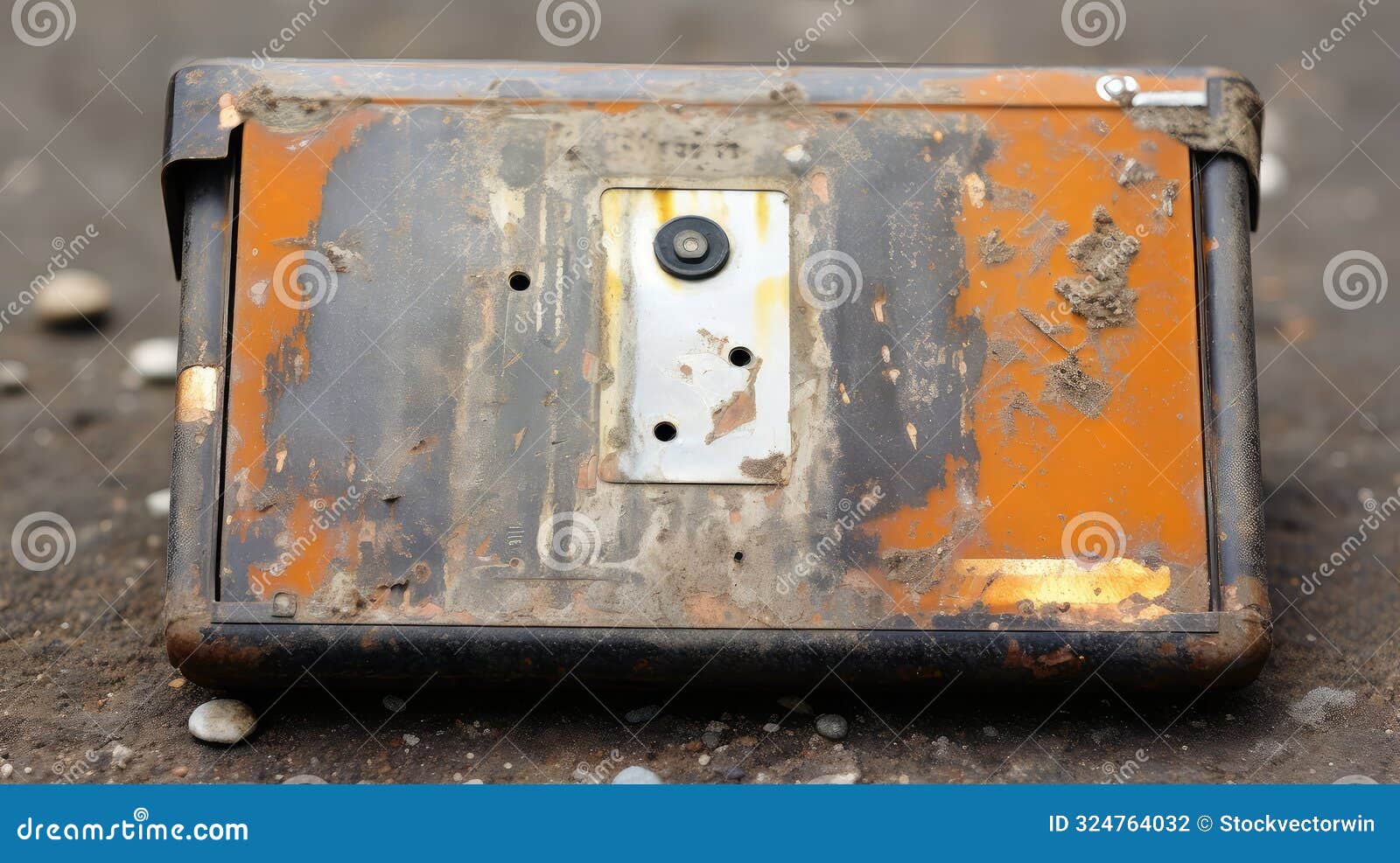 Negative lead acid battery stock illustration. Illustration of leakage ...