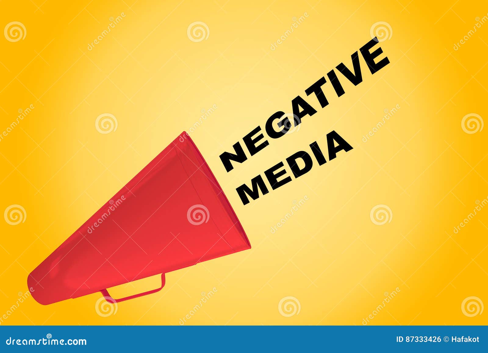 Negative Media concept stock illustration. Illustration of feedback ...