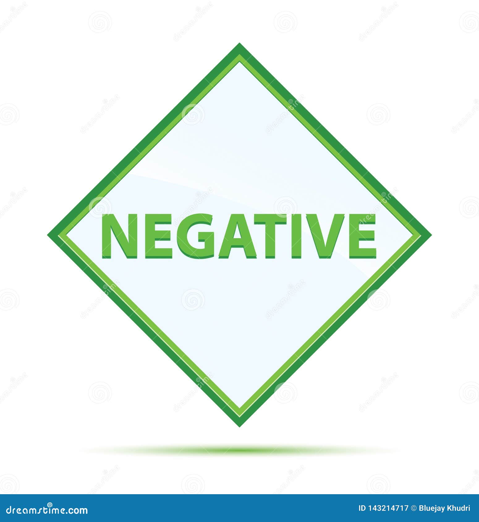 Negative Modern Abstract Green Diamond Button Stock Illustration ...