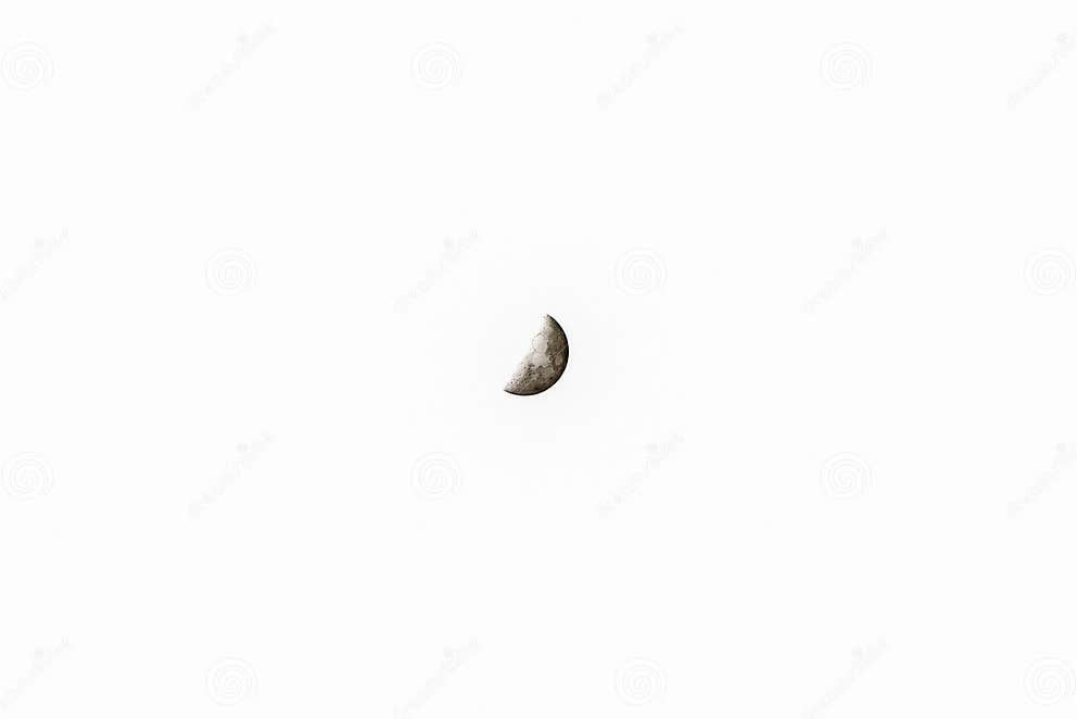 The Negative Moon. White Background Stock Photo - Image of cent, circle ...