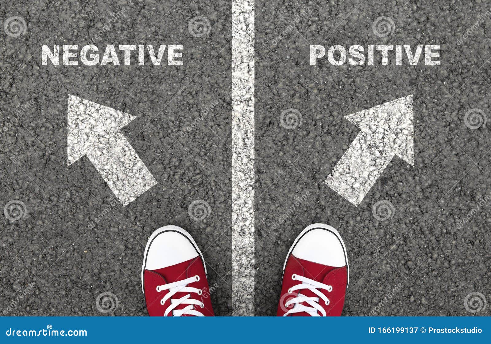 Negative or Positive Thinking is a Personal Choice Stock Image - Image ...