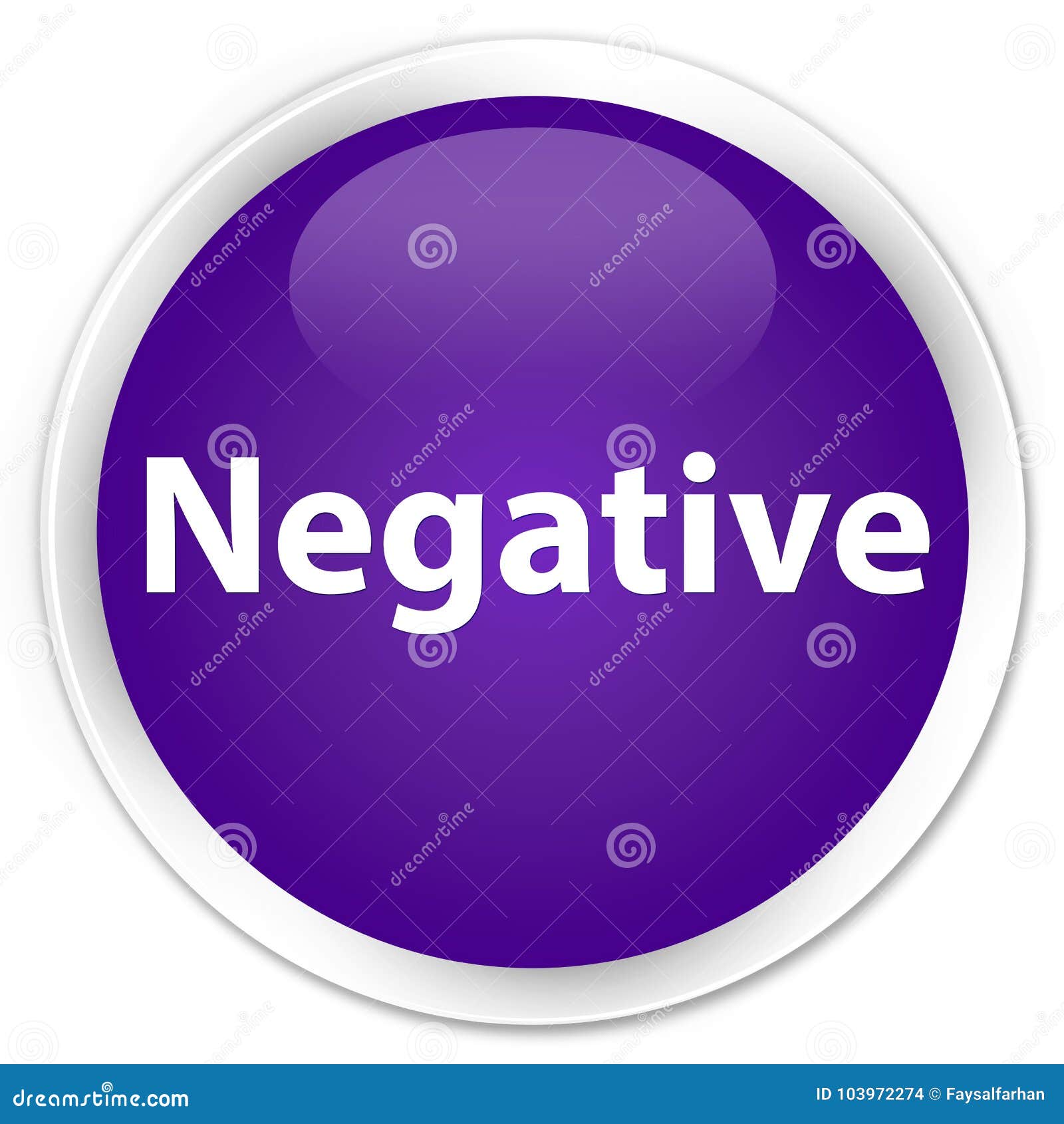 Negative Premium Purple Round Button Stock Illustration - Illustration ...