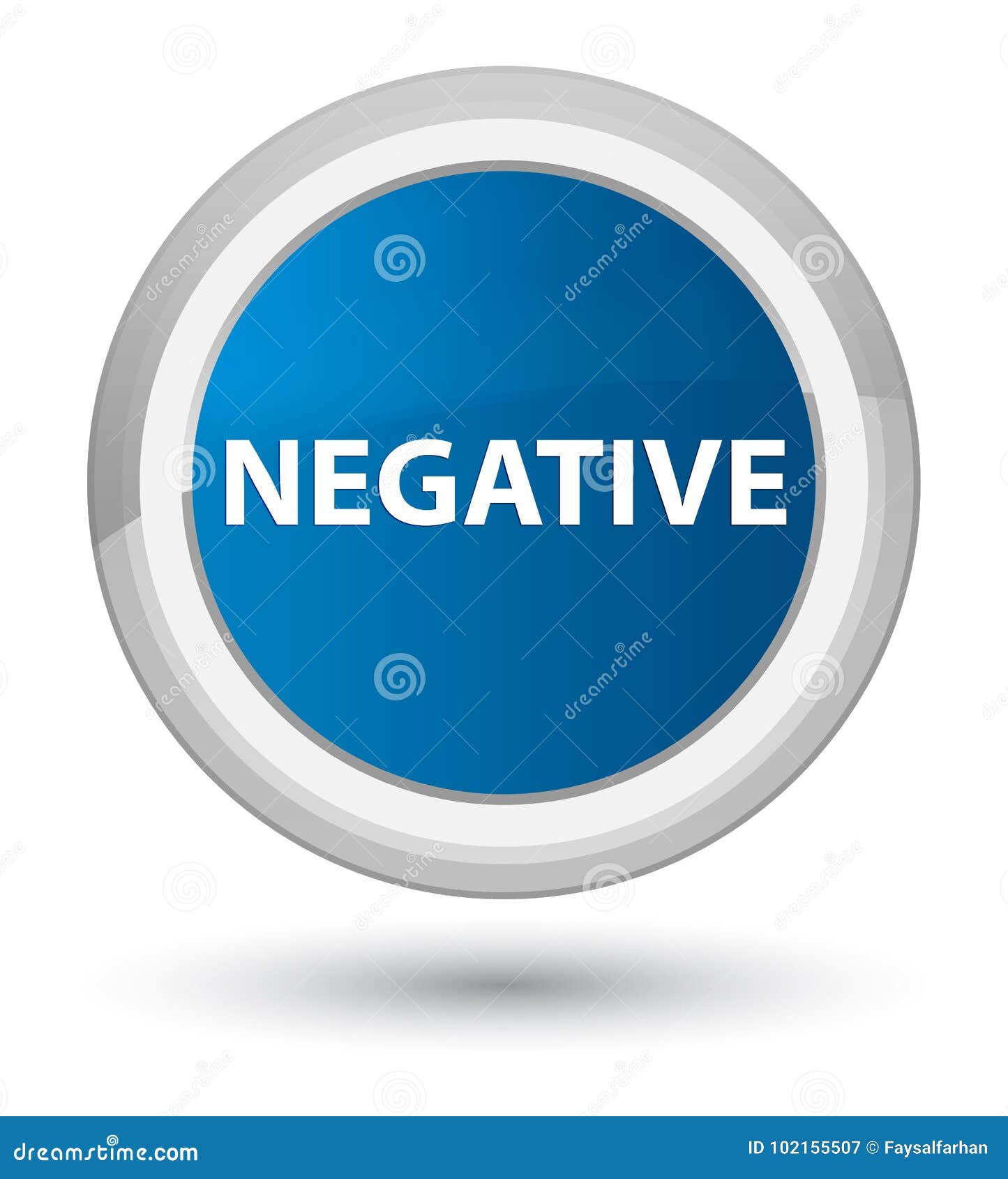 Negative Prime Blue Round Button Stock Illustration - Illustration of ...