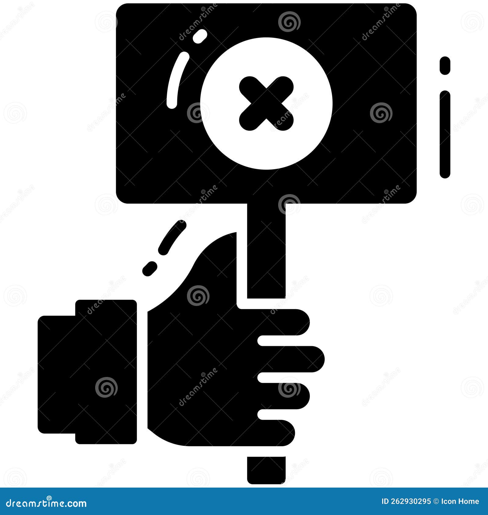 Negative Rating Icon, Survey and Feedback, Modern Vector Illustration ...