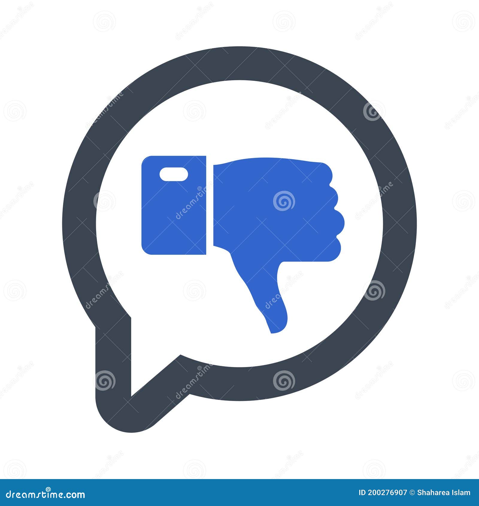 Negative Response Icon stock vector. Illustration of response - 200276907