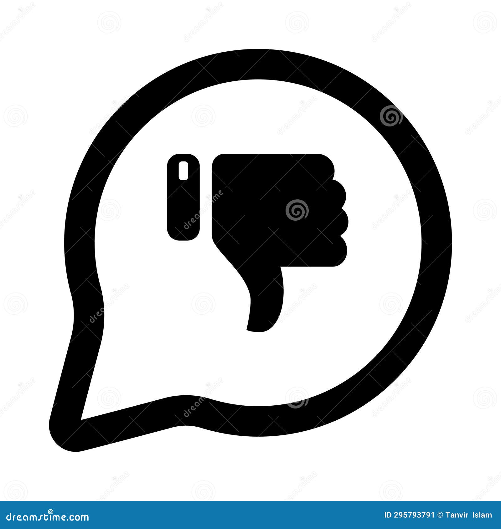 Negative Response Icon stock vector. Illustration of cartoon - 295793791