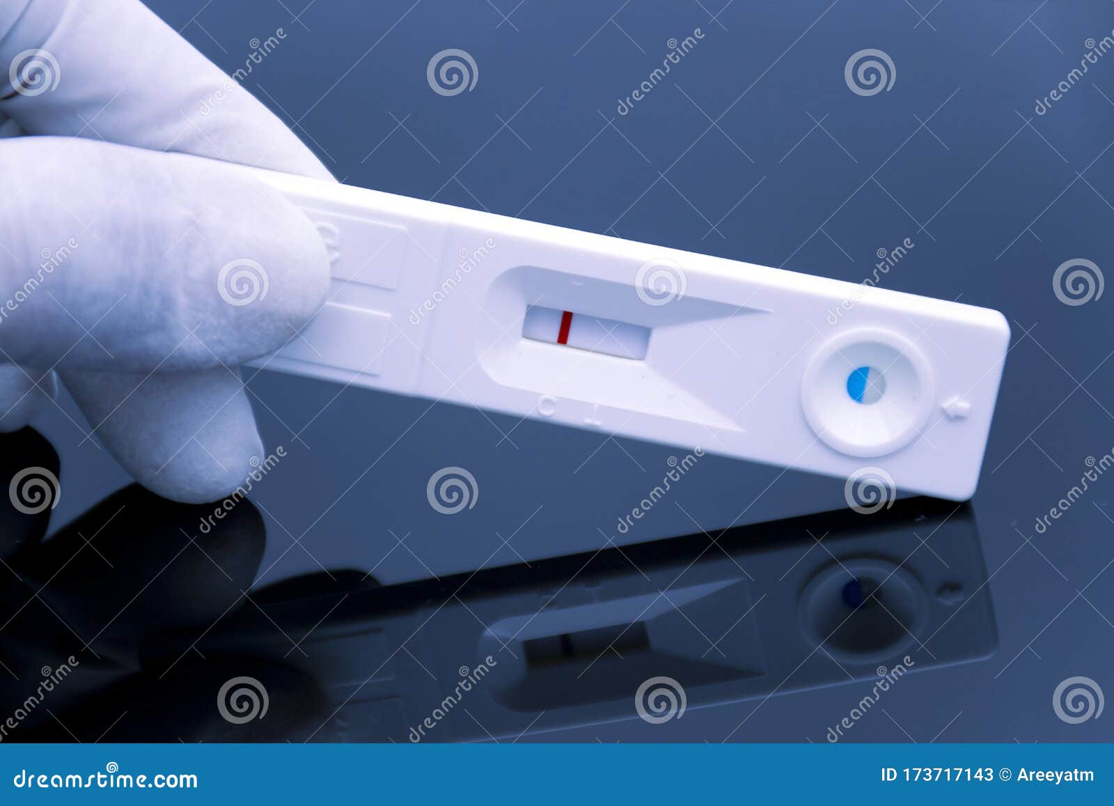 The Negative Result of Quick Urine Test Stock Image - Image of ...