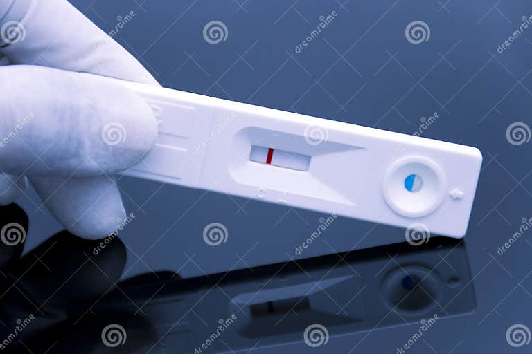 The Negative Result of Quick Urine Test Stock Image - Image of ...