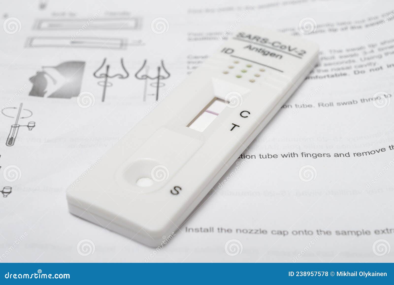 Negative Result on a Rapid Test for Coronavirus Editorial Stock Photo ...