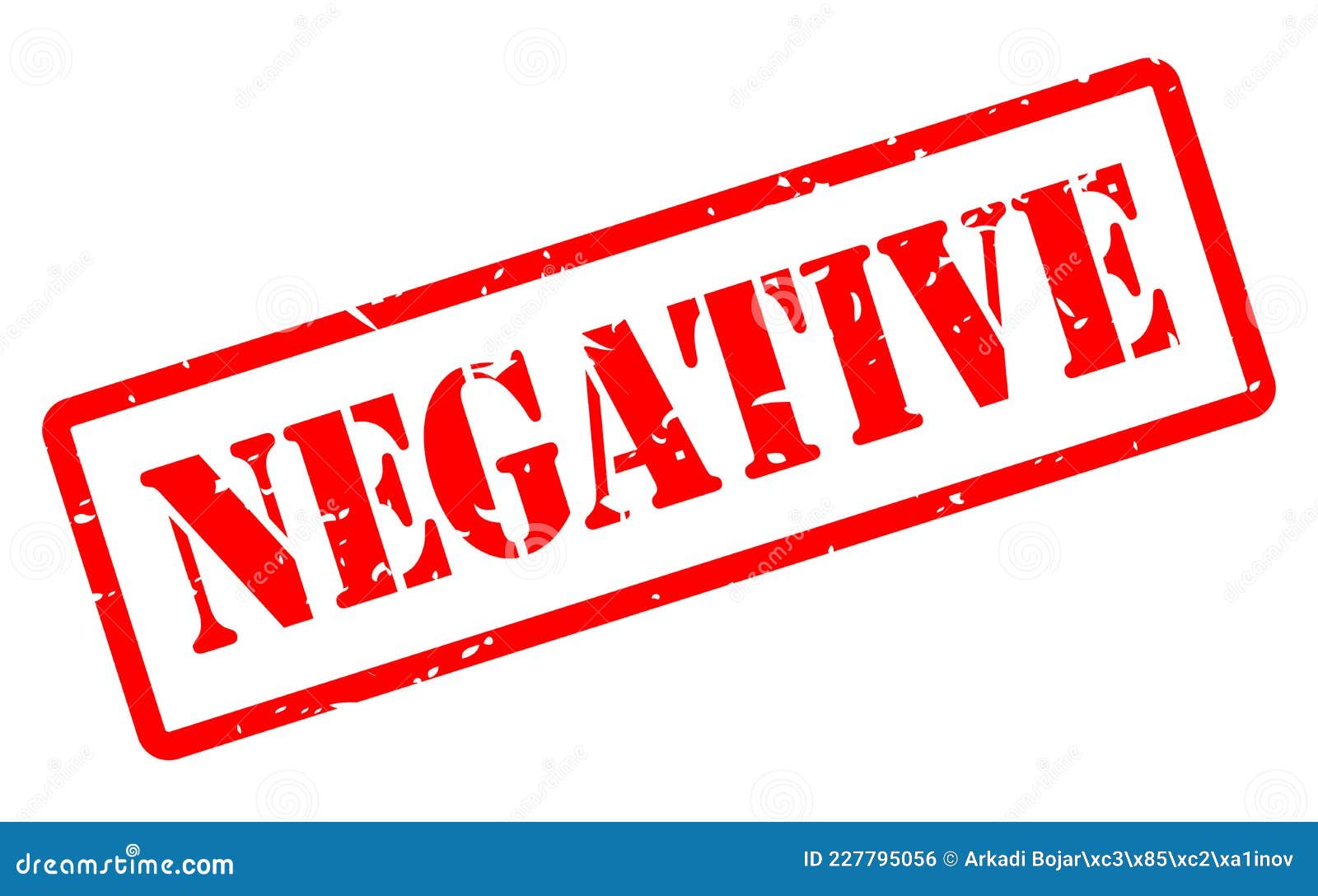 Negative rubber stamp stock vector. Illustration of choice - 227795056