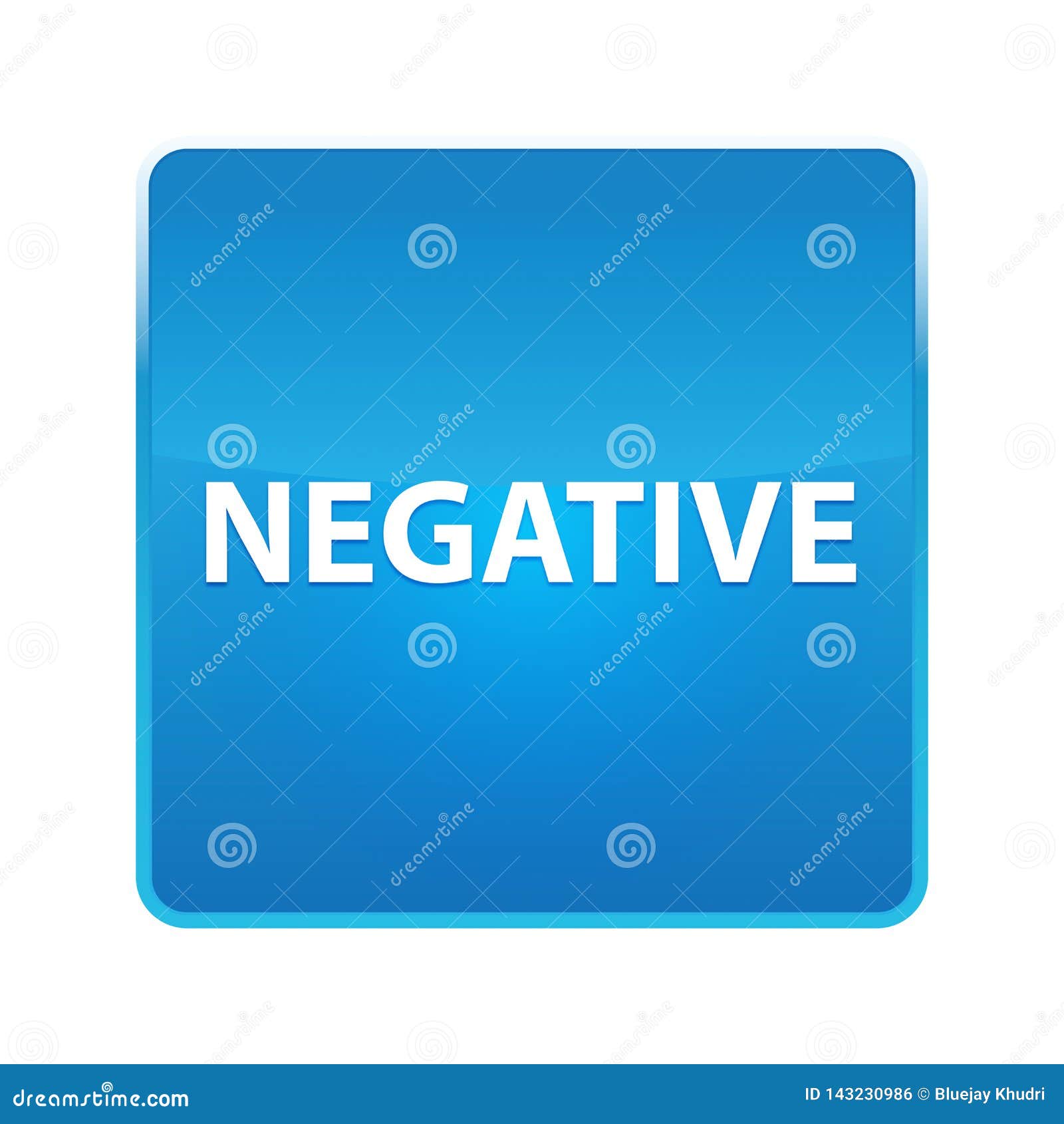 Negative Shiny Blue Square Button Stock Illustration - Illustration of ...