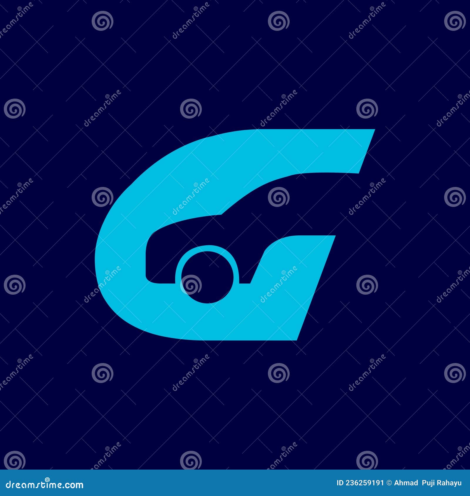 Negative Space Car with Initial G Logo Symbol Icon Vector Graphic ...
