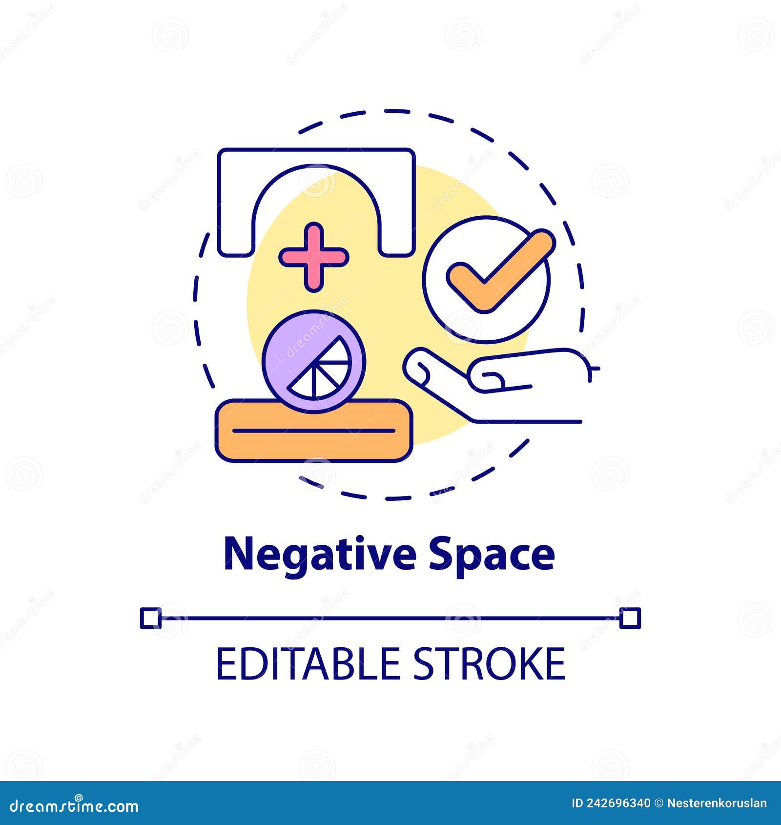 Negative Space Concept Icon Stock Vector - Illustration of tool ...
