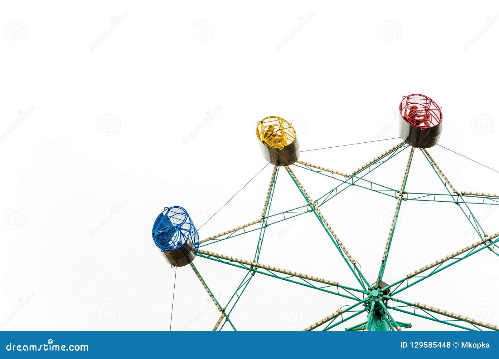 Negative Space of a Ferris Wheel Amusment Park Ride, Artistic Angle ...