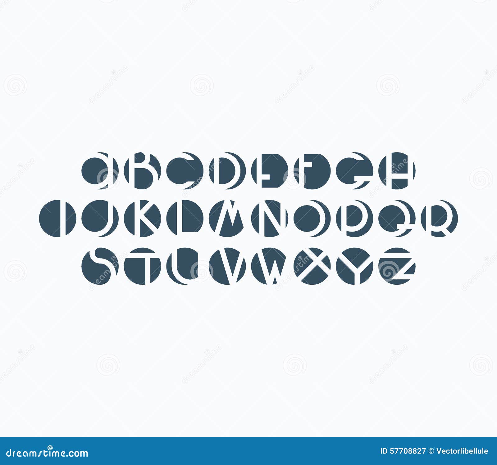 Space Font Alphabet Letters. Outline Linear Contour Typography. Techno ...