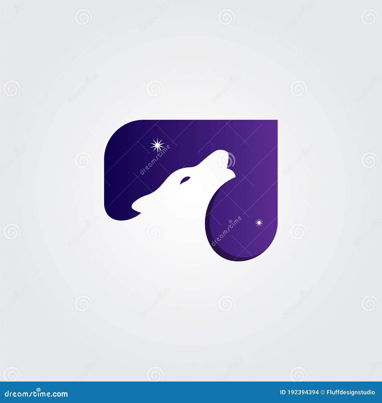 Negative Space Howling Wolf Stock Vector - Illustration of hunter ...