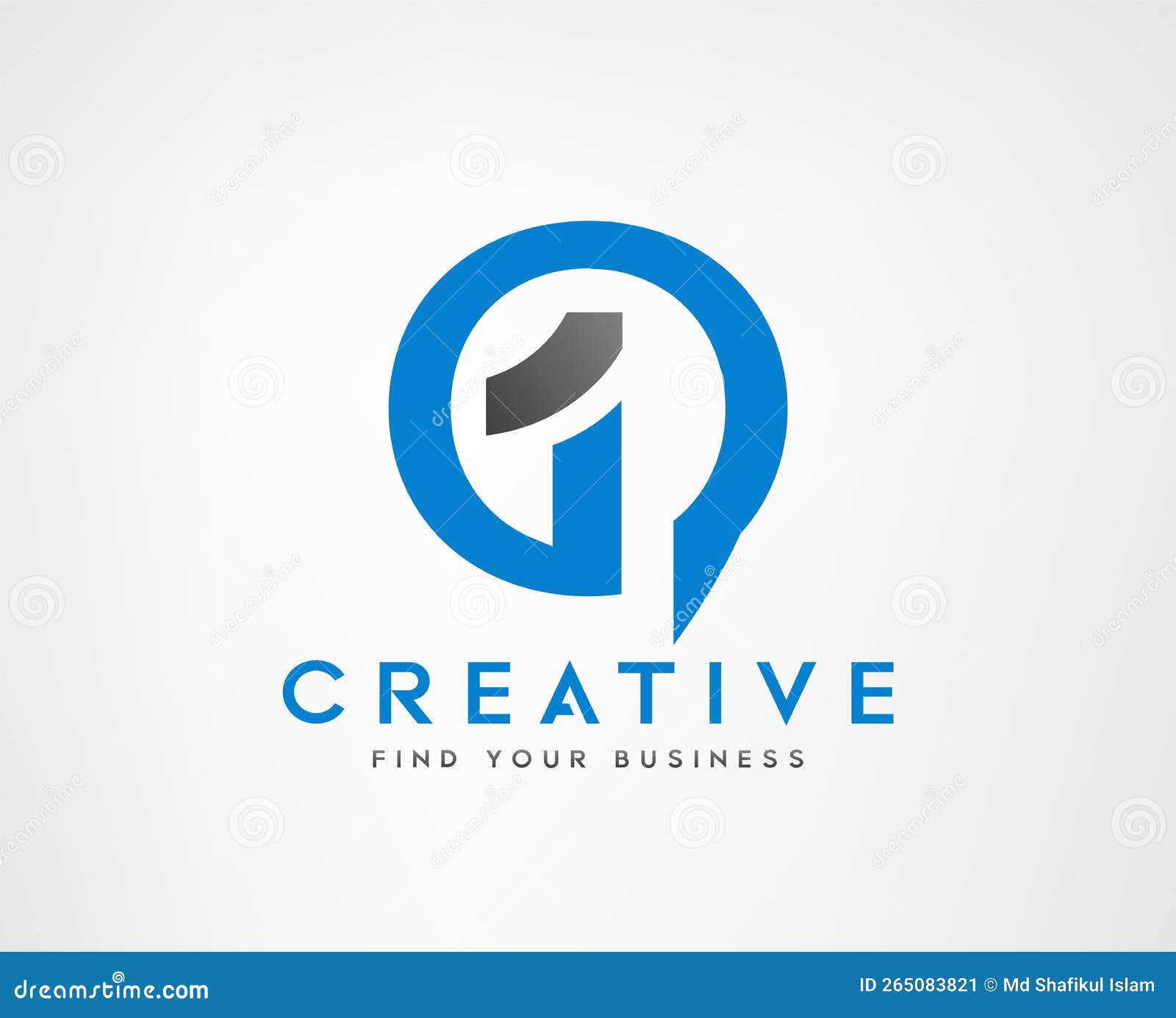 Negative Space 1 or 01 Logo Design Vector Templates on White ...