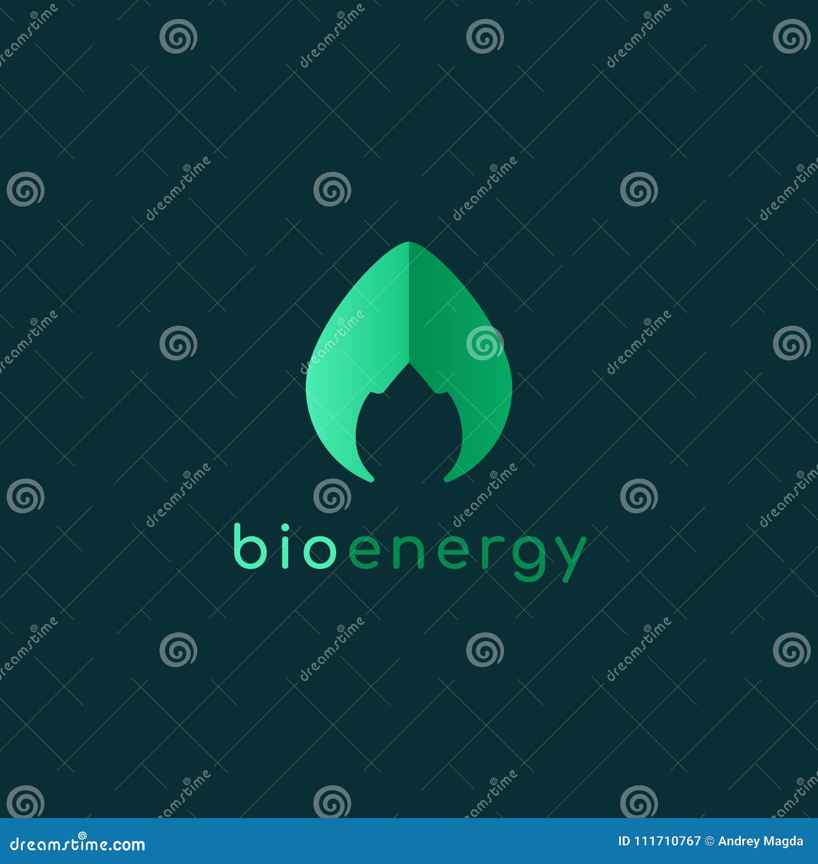 Negative Space Logotype of Leaf with Flame. Gradient Logo Stock Vector ...