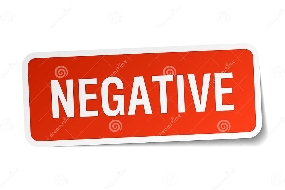 Negative sticker stock vector. Illustration of isolated - 120297896