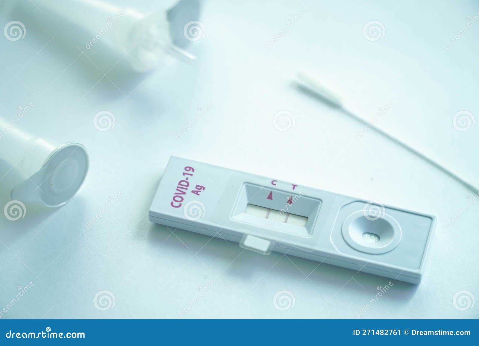 Negative Test Result Using Home Screening Machine for COVID-19 Stock ...