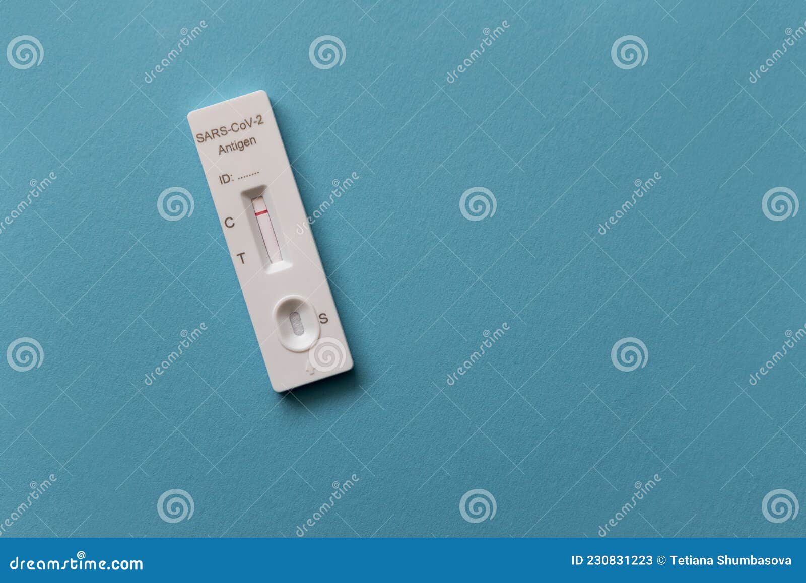 Negative Test Result by Using Rapid Test Device for COVID-19 Stock ...