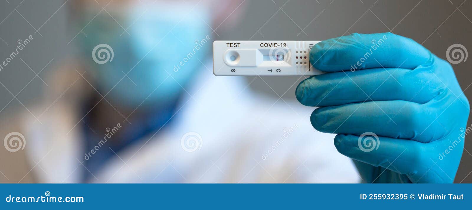 Negative Test Result by Using Rapid Test Device for COVID-19 Stock ...
