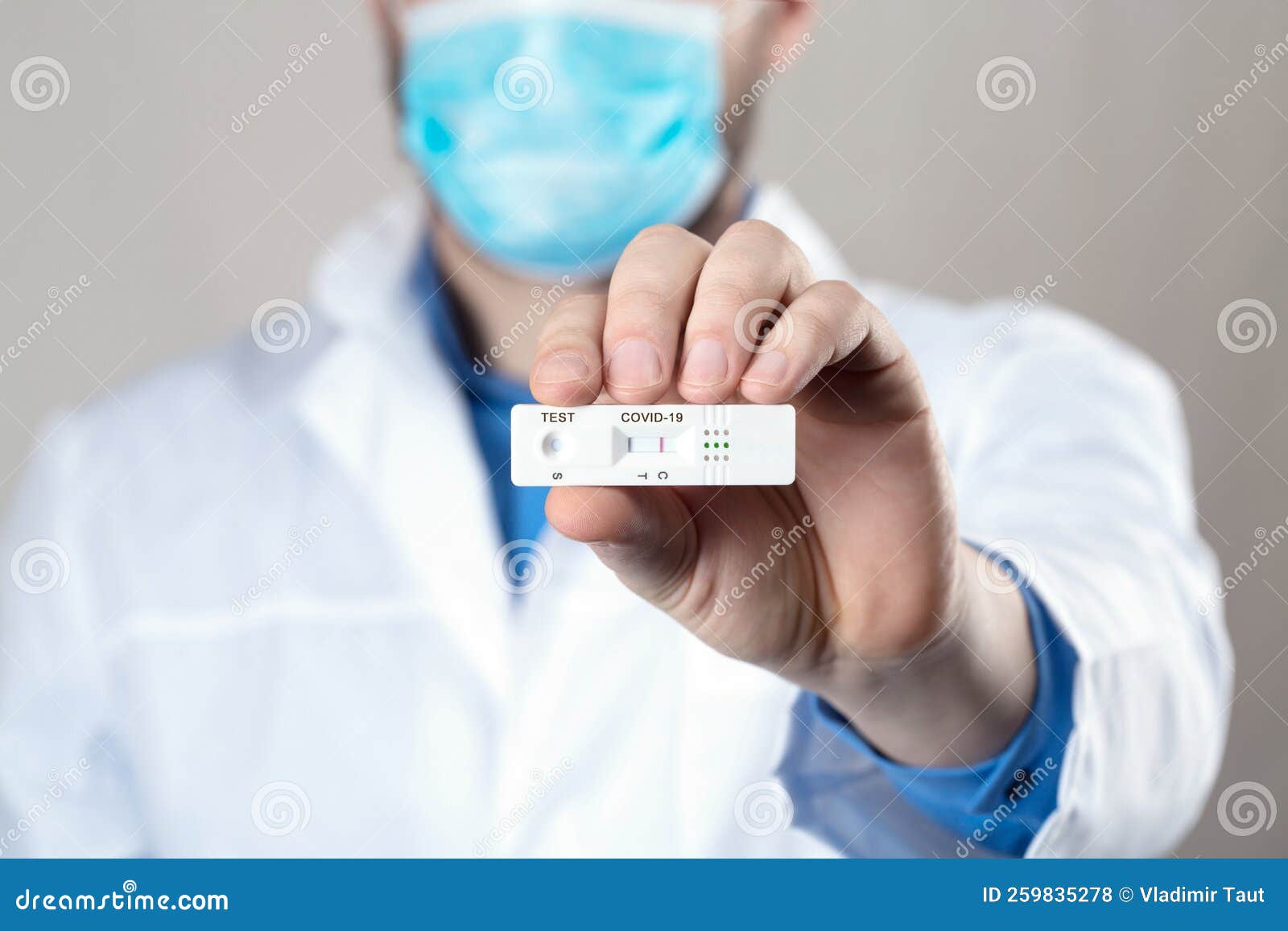 Negative Test Result by Using Rapid Test Device for COVID-19 Stock ...