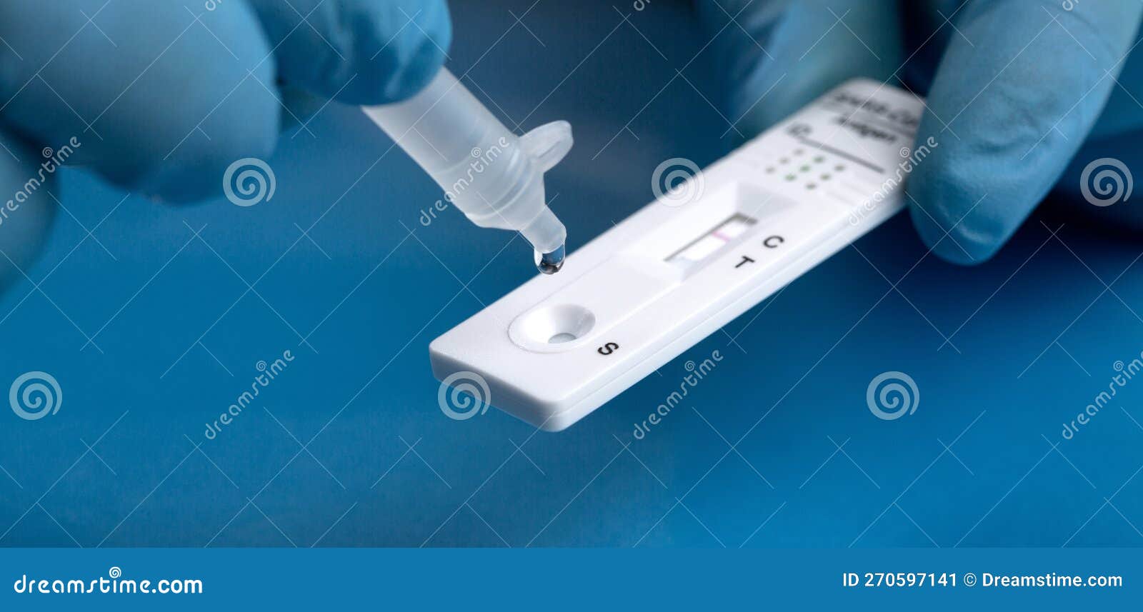 Negative Test Result by Using Rapid Test Device for COVID-19 Stock ...