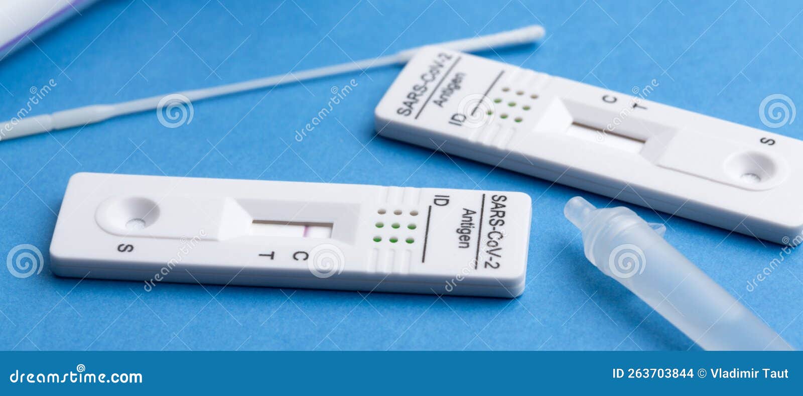 Negative Test Result by Using Rapid Test Device for COVID-19 Stock ...