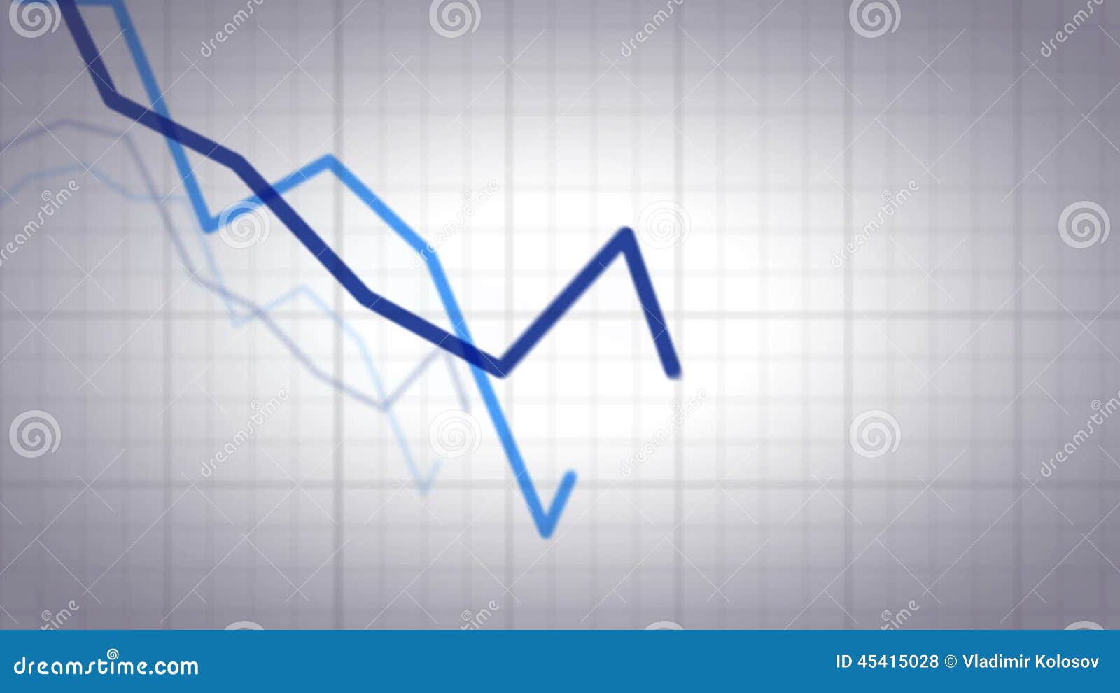 Negative Trend Chart stock footage. Video of making, investment - 45415028